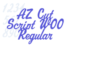 AZ Cut Script W00 Regular Font Free [Download Now]