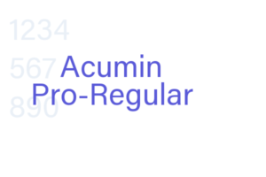 Acumin Pro-Regular Font Free [Download Now]