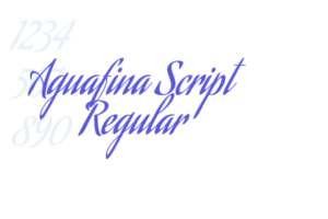 Aguafina Script Regular Font Free [Download Now]