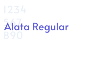 Alata Regular Font Free [Download Now]