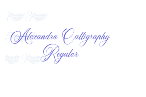 Alexandra Calligraphy Regular Font Free [Download Now]
