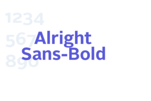Alright Sans-Bold Font Free [Download Now]