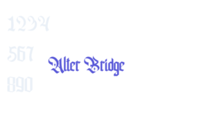 Alter Bridge Font Free [Download Now]