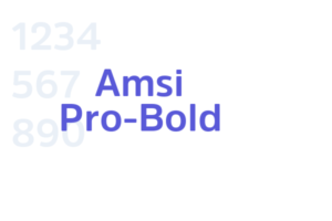 Amsi Pro-Bold Font Free [Download Now]