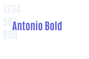 Antonio Bold Font Free [Download Now]
