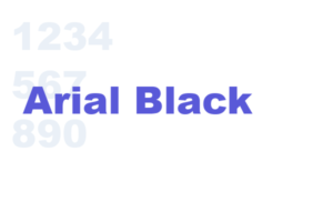 Arial Black Font Free [Download Now]