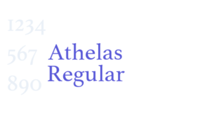 Athelas-Regular Font Free [Download Now]