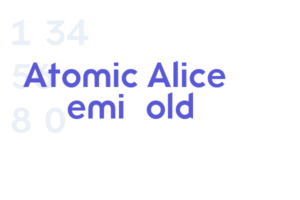 Atomic Alice Semi Bold Font Free [Download Now]