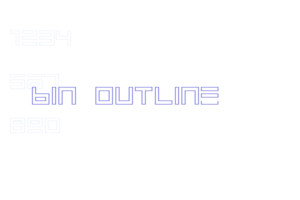 BIN Outline Font Free [Download Now]