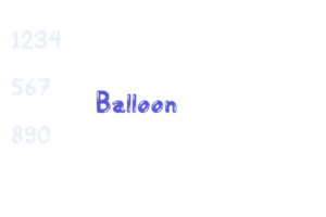 Balloon Font Free [Download Now]