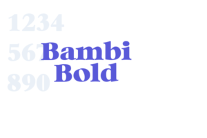 Bambi Bold Font Free [Download Now]