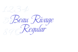 Beau Rivage Regular Font Free [Download Now]
