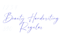 Beauty Handwriting Regular Font Free [Download Now]