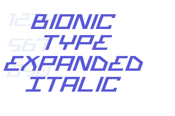Bionic Type Expanded Italic Font Free [Download Now]