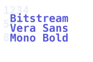 Bitstream Vera Sans Mono Bold Font Free [Download Now]