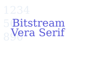 Bitstream Vera Serif Font Free [Download Now]