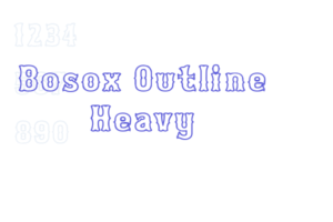 Bosox Outline Heavy Font Free [Download Now]