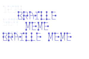 Braille Meme Braille-Meme Font Free [Download Now]