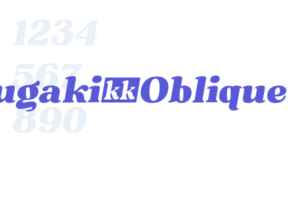 Bugaki-Oblique Font Free [Download Now]