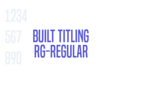 Built Titling Rg-Regular Font Free [Download Now]