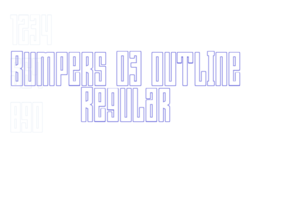 Bumpers 03 outline Regular Font Free [Download Now]