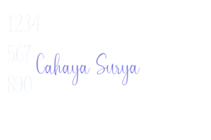Cahaya Surya Font Free [Download Now]