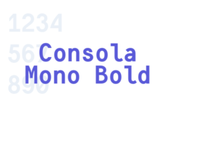 Consola Mono Bold Font Free [Download Now]