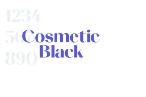 Cosmetic Black Font Free [Download Now]