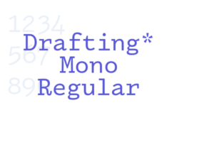 Drafting* Mono Regular Font Free [Download Now]