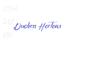 Duchess Hortons Font Free [Download Now]