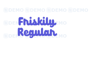 Friskily Regular - Font Free Download