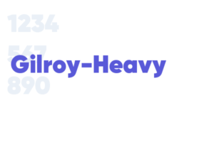 Gilroy-Heavy Font Free [Download Now]