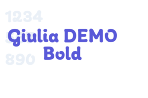 Giulia DEMO Bold Font Free [Download Now]