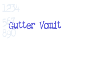Gutter Vomit Font Free [Download Now]