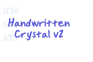 Handwritten Crystal v2 Font Free [Download Now]