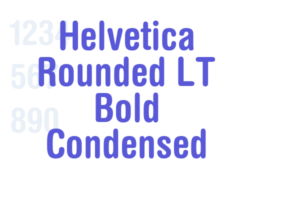 Helvetica Rounded LT Bold Condensed - Font Free Download