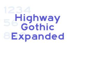 Highway Gothic Expanded Font Free [Download Now]