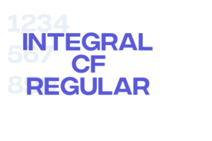 Integral CF Regular Font Free [Download Now]
