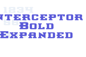 Interceptor Bold Expanded Font Free [Download Now]