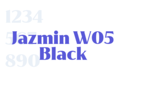 Jazmin W05 Black Font Free [Download Now]