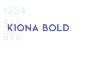 Kiona Bold Font Free [Download Now]