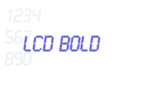 LCD Bold Font Free [Download Now]