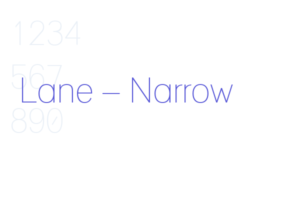 Lane - Narrow Font Free [Download Now]