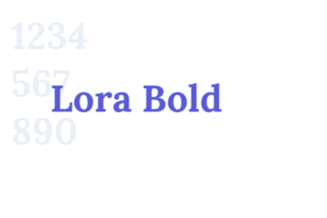 Lora Bold Font Free [Download Now]