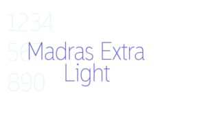 Madras Extra Light Font Free [Download Now]