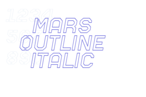 Mars Outline Italic Font Free [Download Now]