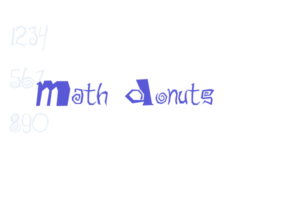 Math Donuts - Font Free Download