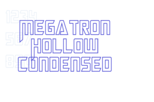 Megatron Hollow Condensed Font Free [Download Now]