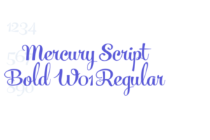 Mercury Script Bold W01 Regular Font Free [Download Now]