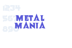 Metal Mania - Font Free Download